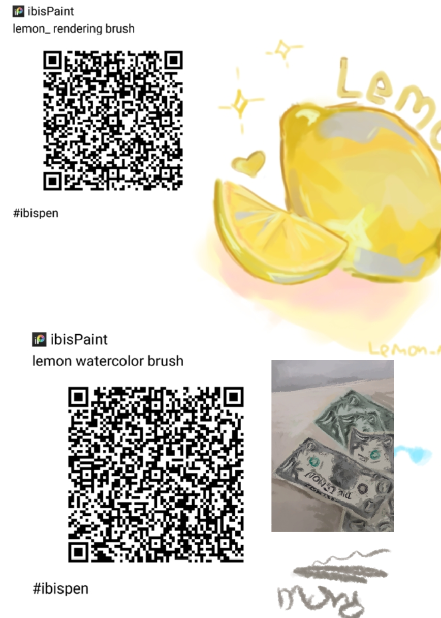 lemon brushes - ibisPaint