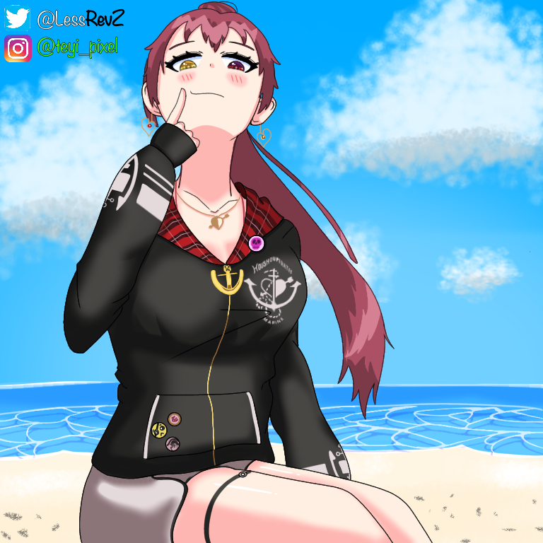 Houshou Marine’s New Outfit - ibisPaint