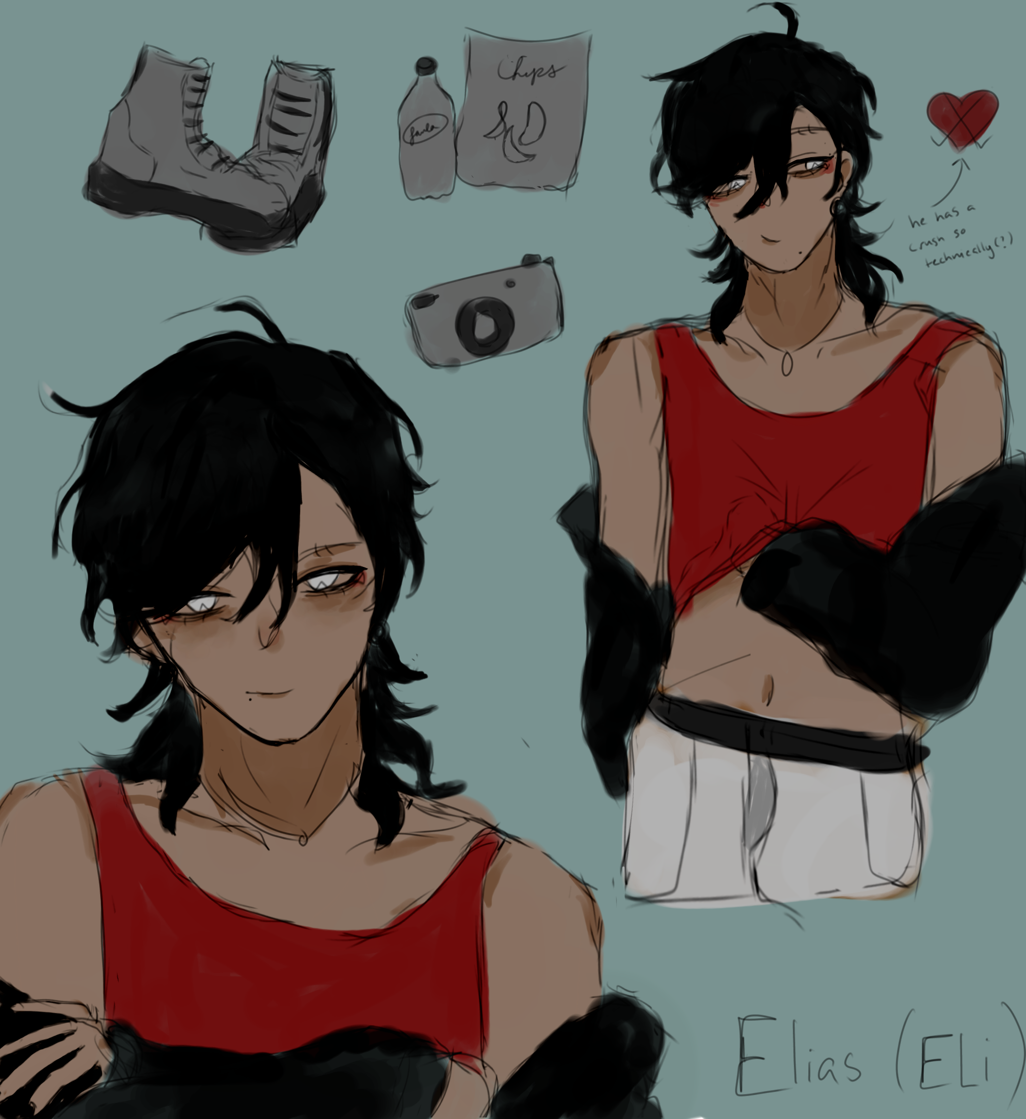 Eli (reference sheet) - ibisPaint