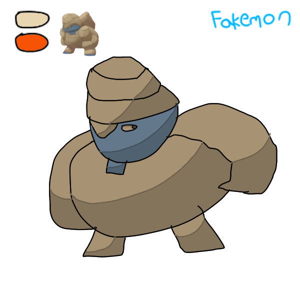 AI Fakemon Rockon - ibisPaint