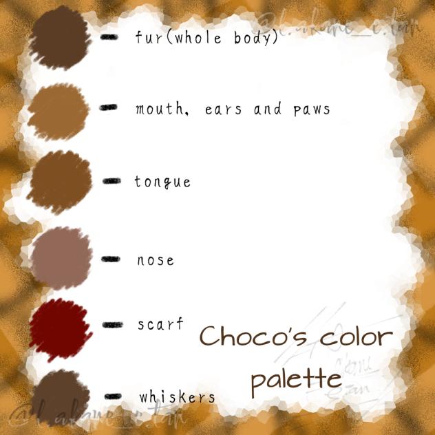 Choco's color palette - ibisPaint