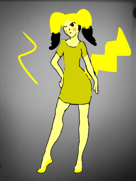 human girl Pikachu - ibisPaint