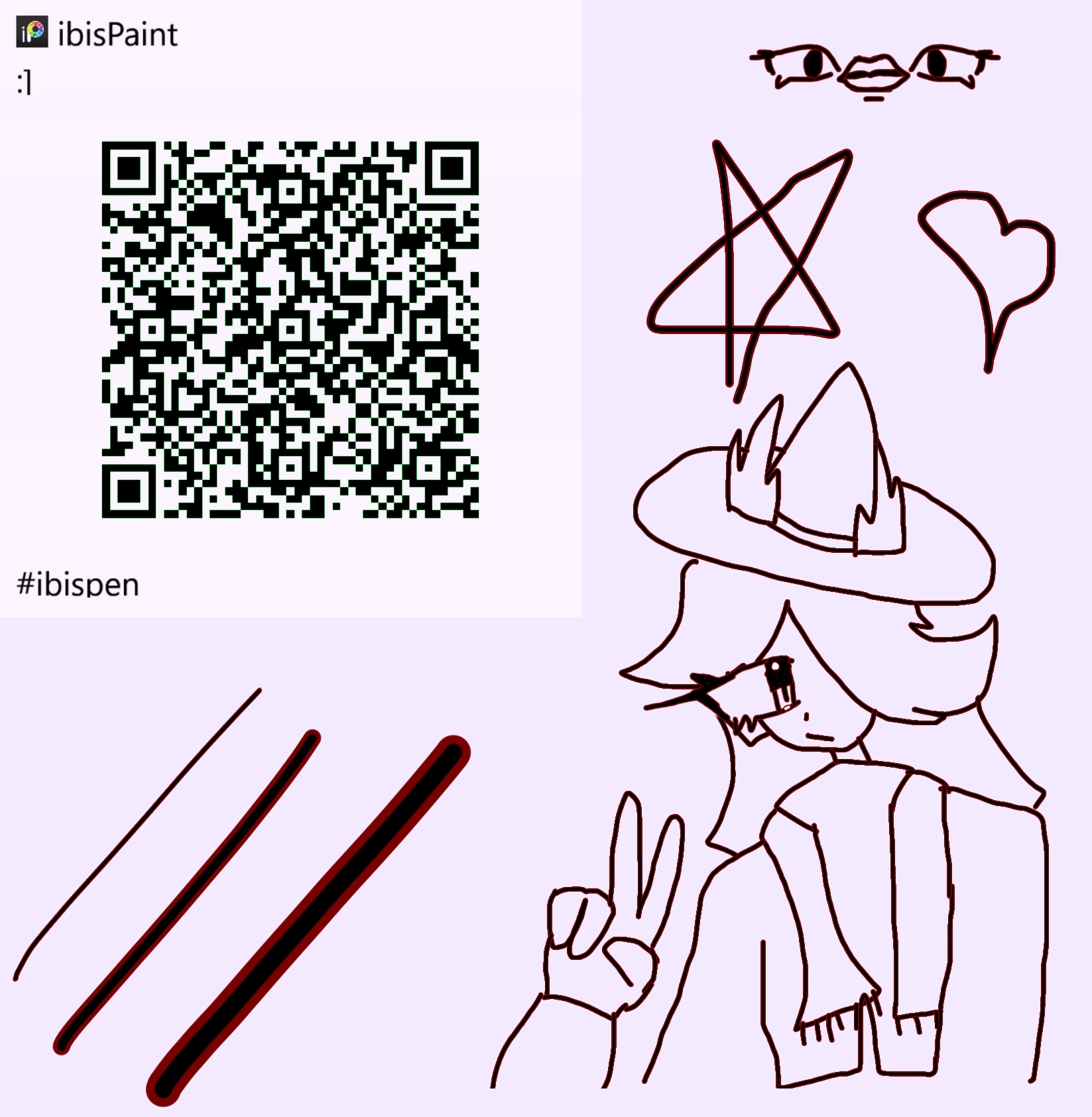 me lineart brush XD - ibisPaint