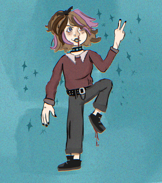 cool anime pose - ibisPaint