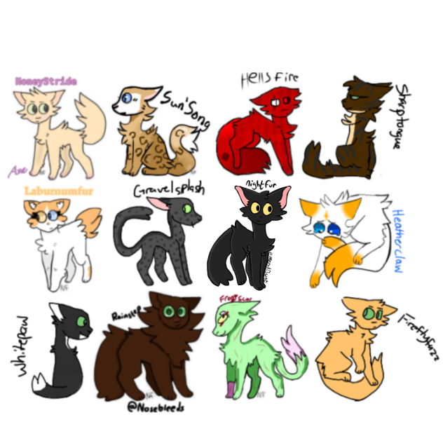 Warrior cats collab - ibisPaint