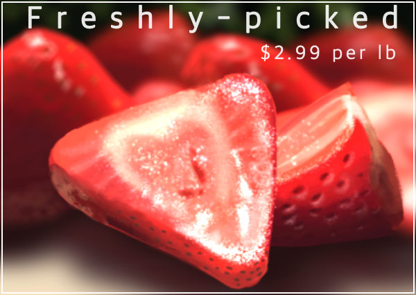 Strawberry Poster - ibisPaint