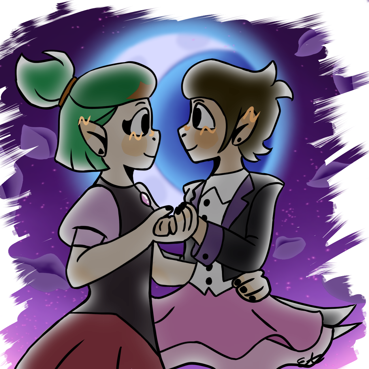 Luz and amity grom - ibisPaint