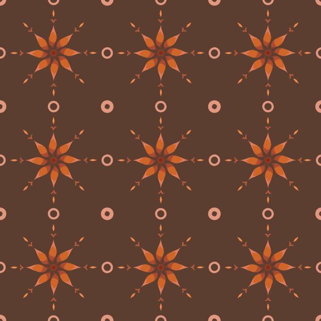 Warm Flower Pattern - ibisPaint