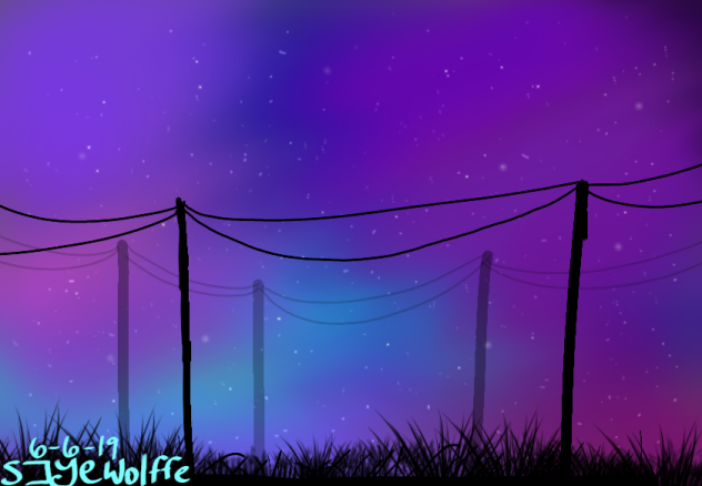 Skyed Powerline - ibisPaint