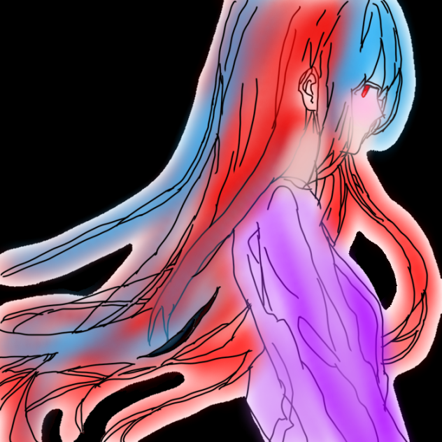 Shy Girl (glowing) - ibisPaint