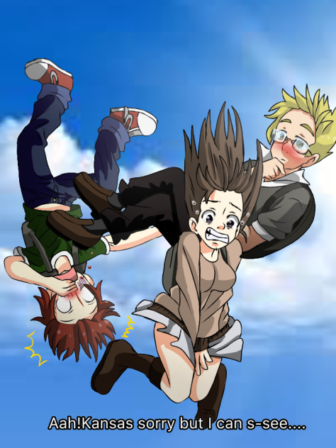 Sky diving - ibisPaint