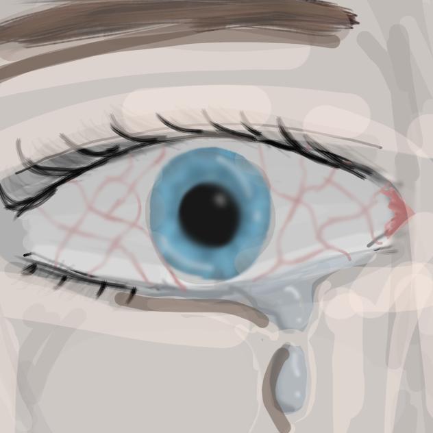 Crying eye - realism 💦 - ibisPaint