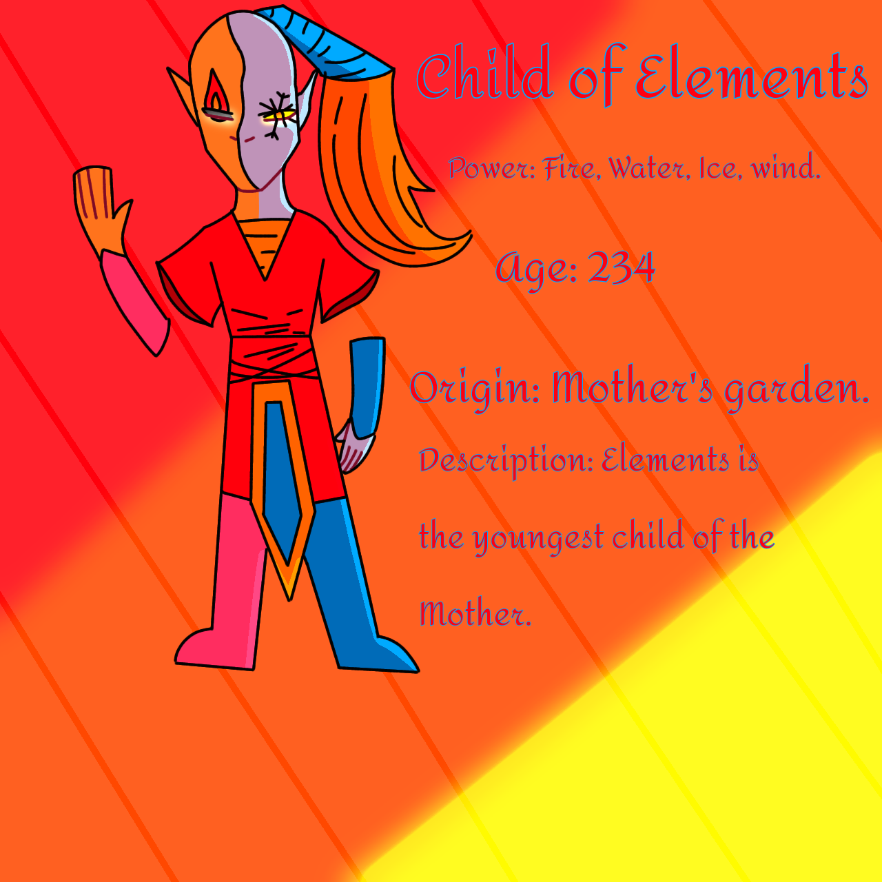 Made a Deity OC anyway cuz I'm obsessed - ibisPaint