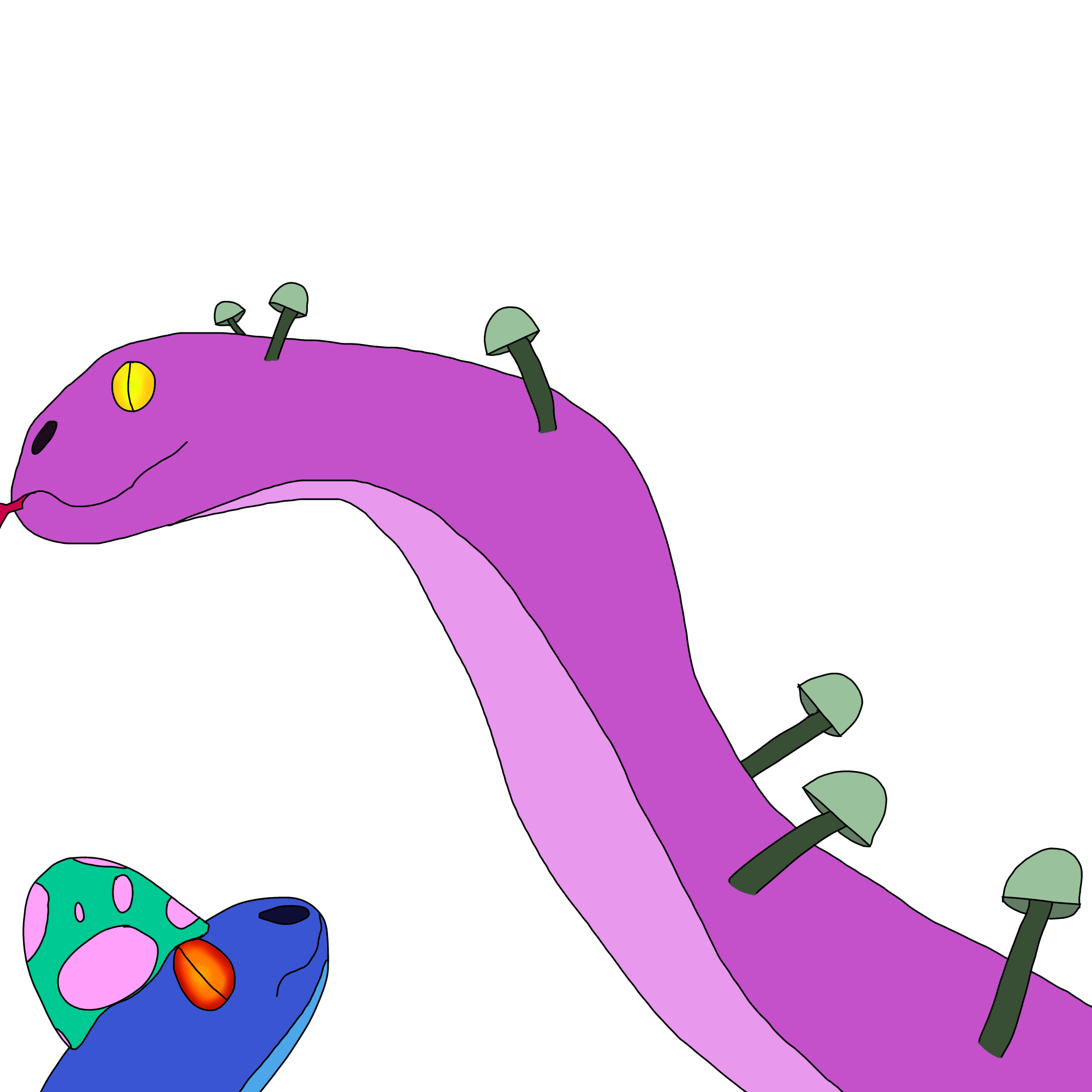 Mushroom snakes - ibisPaint