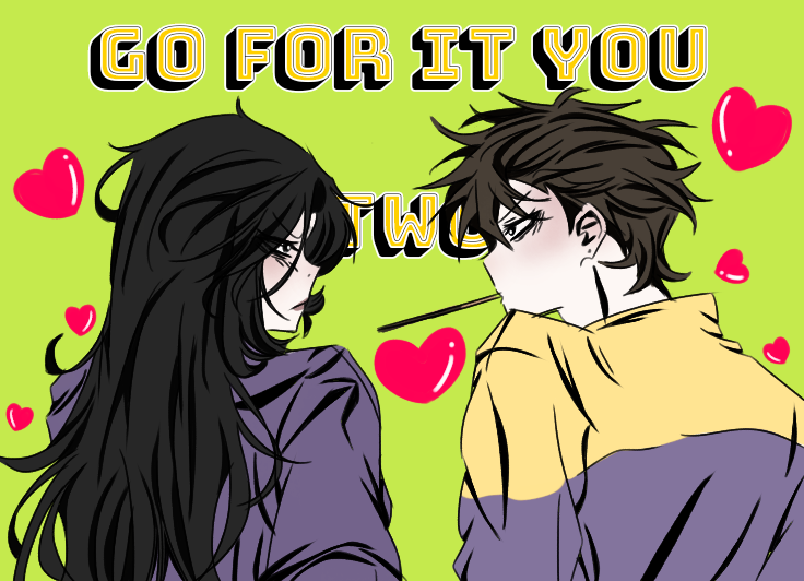 sappy and adam pocky game - ibisPaint