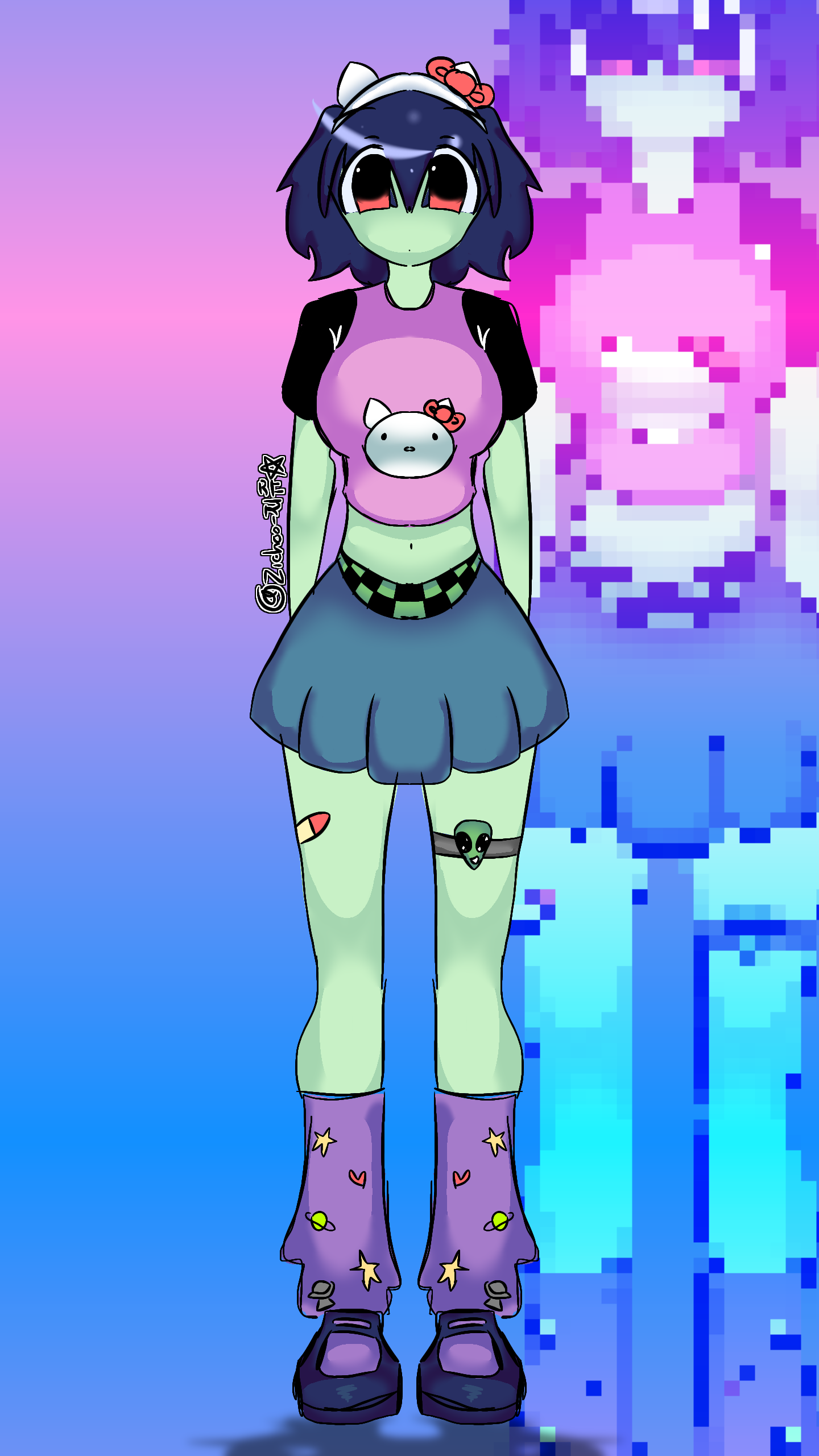 standing there menacingly😈 - ibisPaint