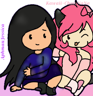 Aphmau and NaNa~Chan - ibisPaint