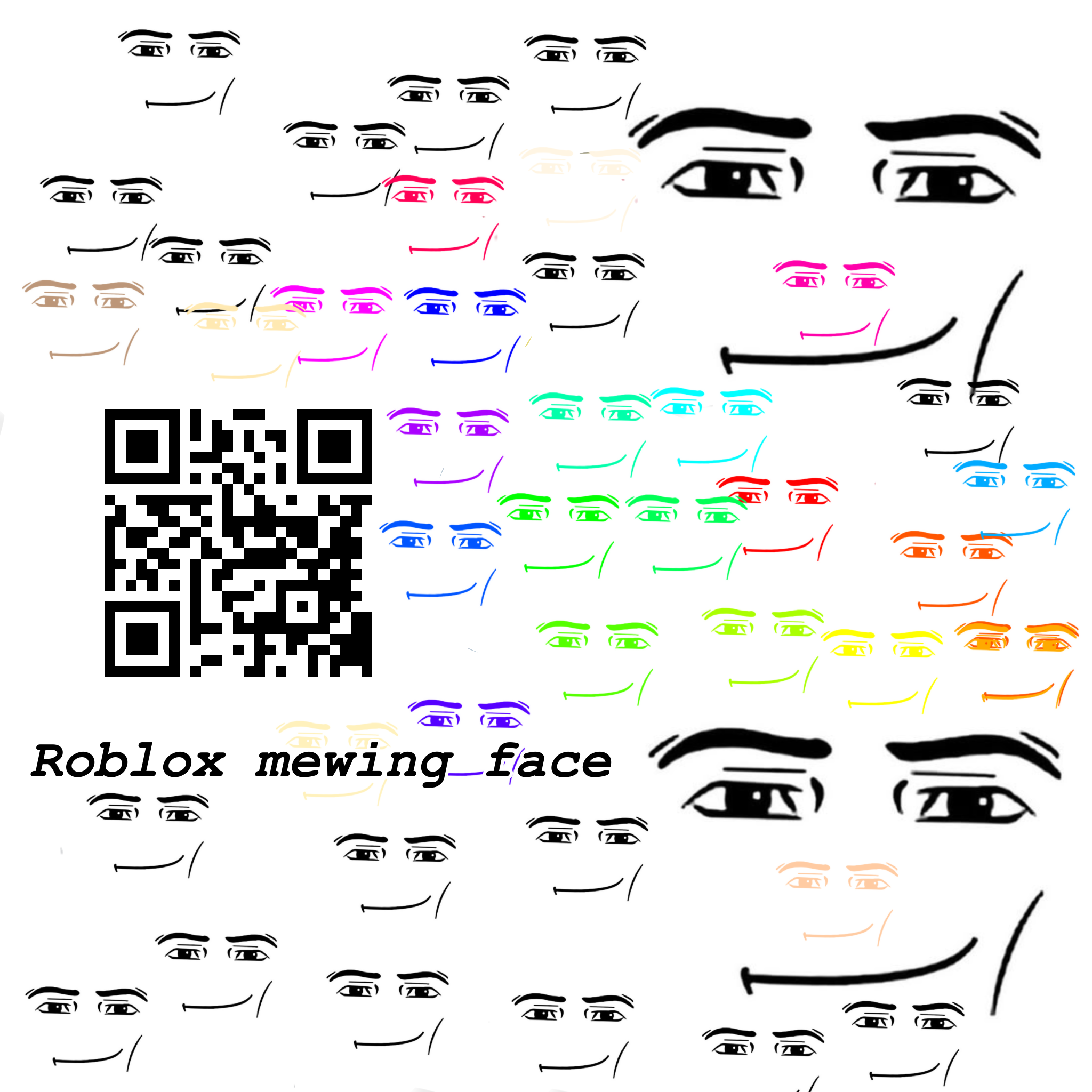 roblox mewing face - ibisPaint