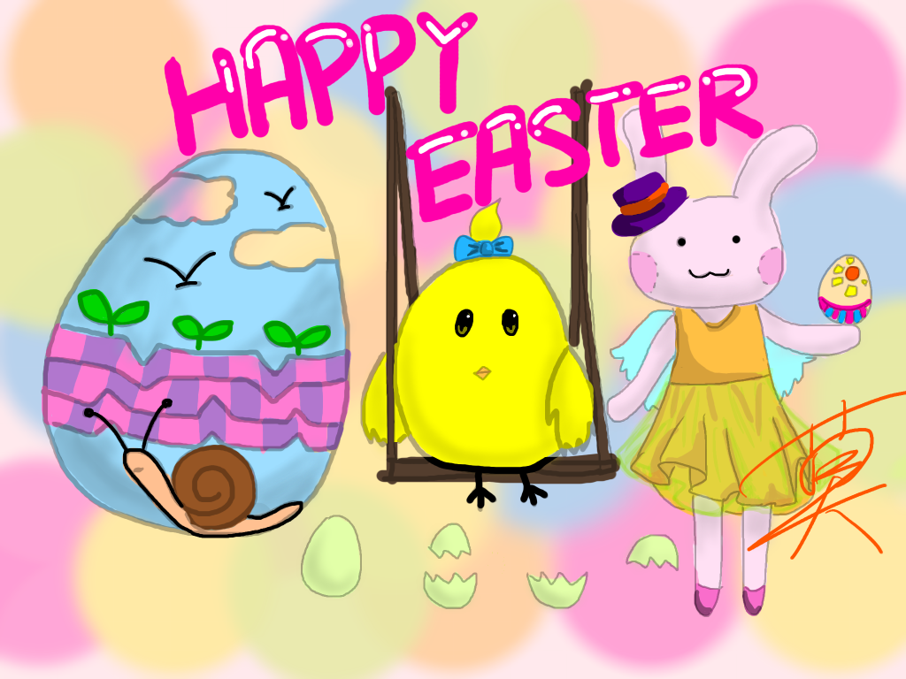 happy Easter - ibisPaint