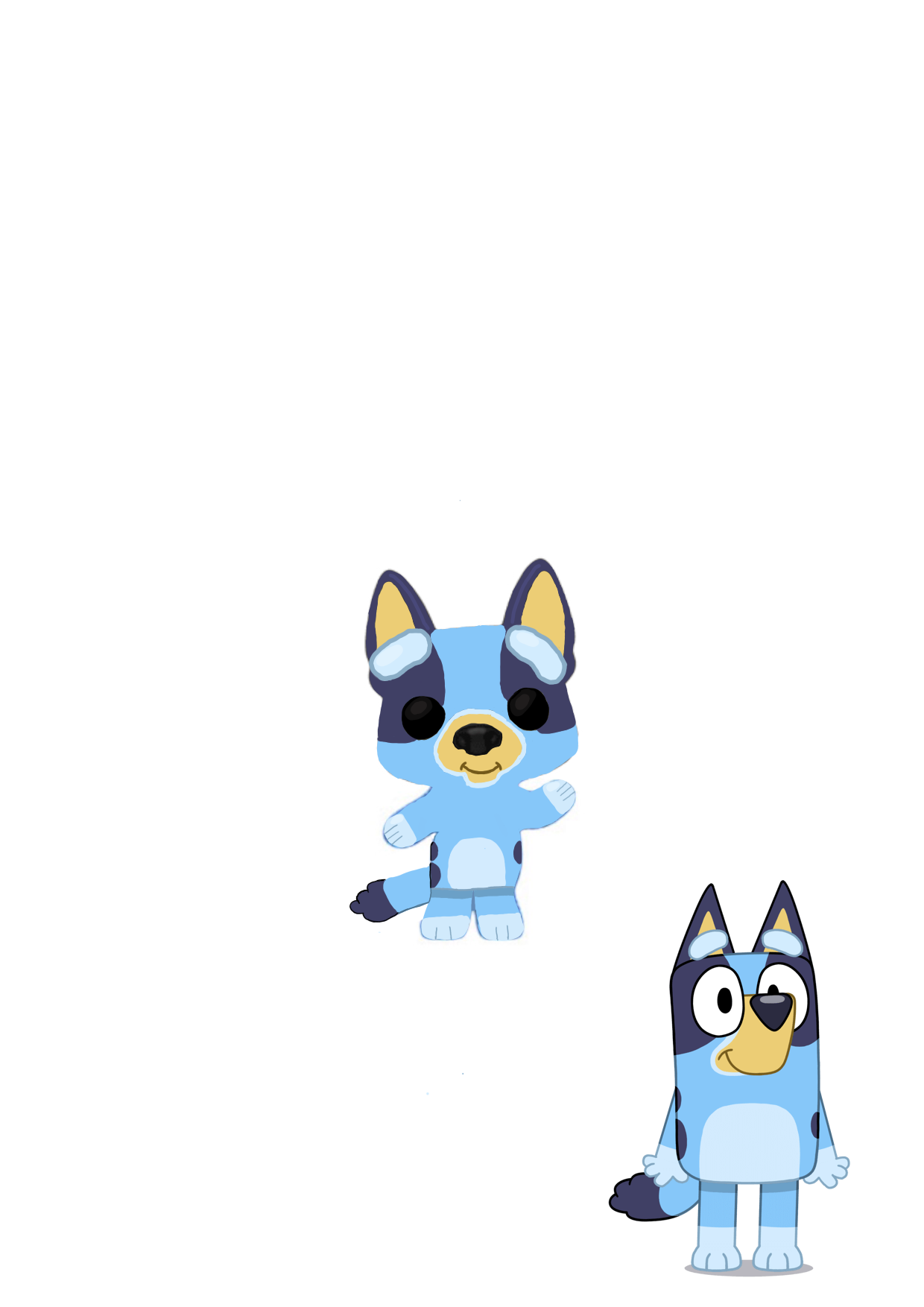 Bluey inspired funko pop design - ibisPaint