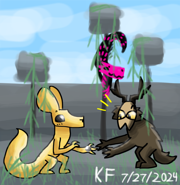 (Rainworld) making friends! - ibisPaint