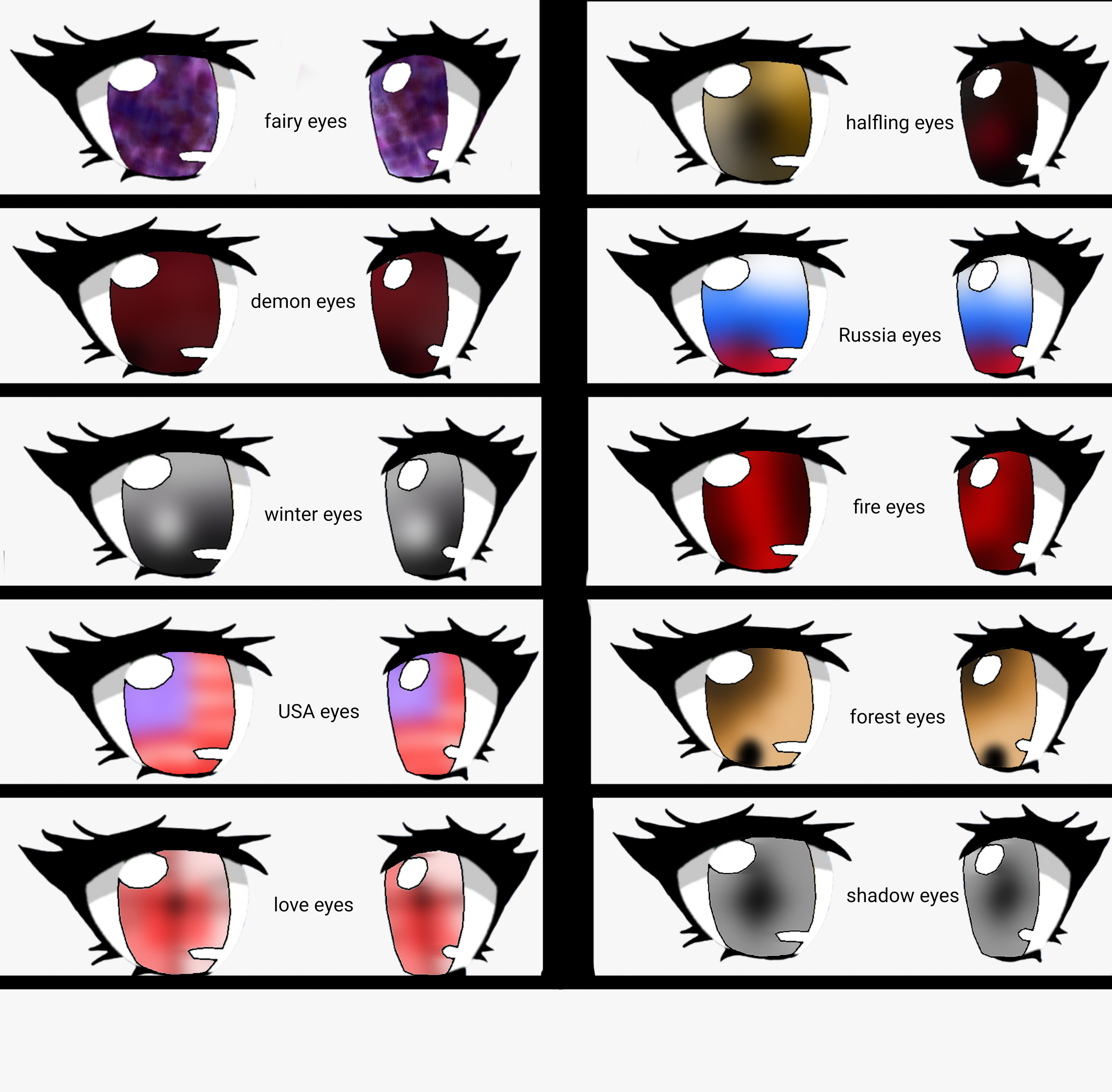 eyes chart - ibisPaint
