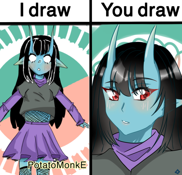 dtiys potato monke - ibisPaint