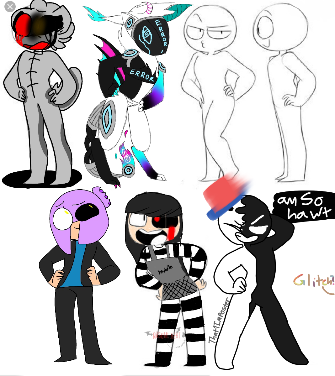 Half corrupted collab - ibisPaint