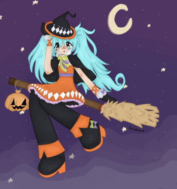 Witch miku!! - ibisPaint