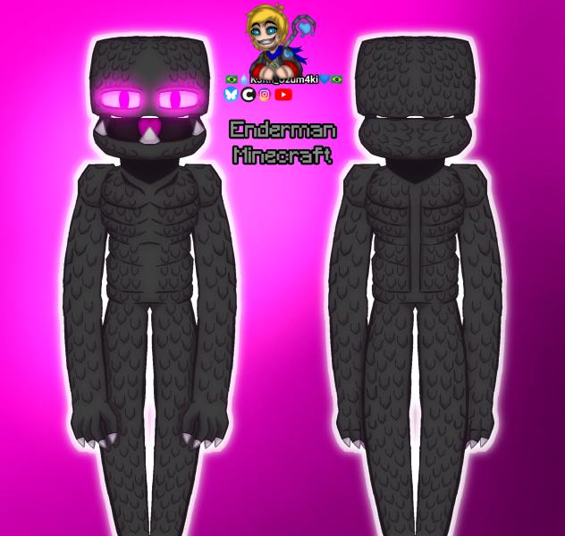 Enderman - Minecraft (ref sheet) - ibisPaint
