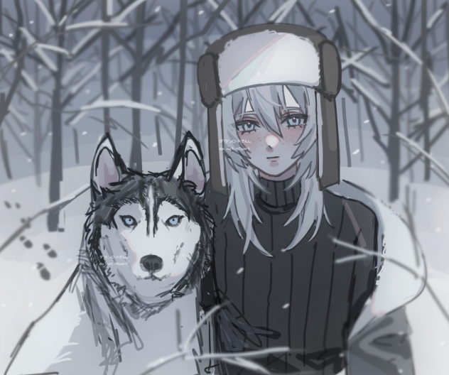Siberian husky - ibisPaint
