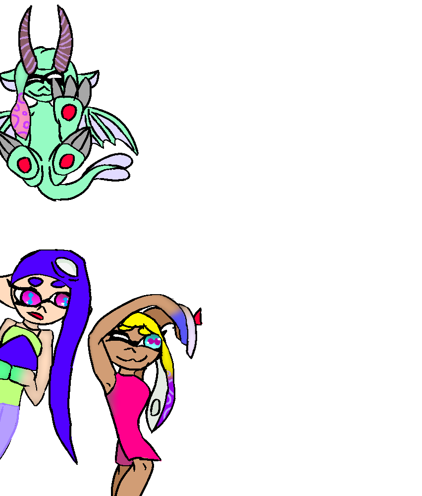 my half of the collab me and my friend - ibisPaint