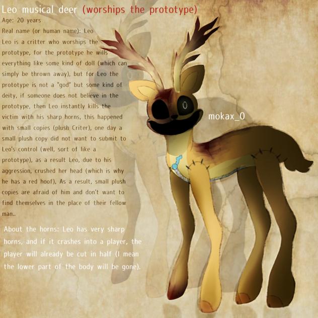Leo musical deer in horror version - ibisPaint