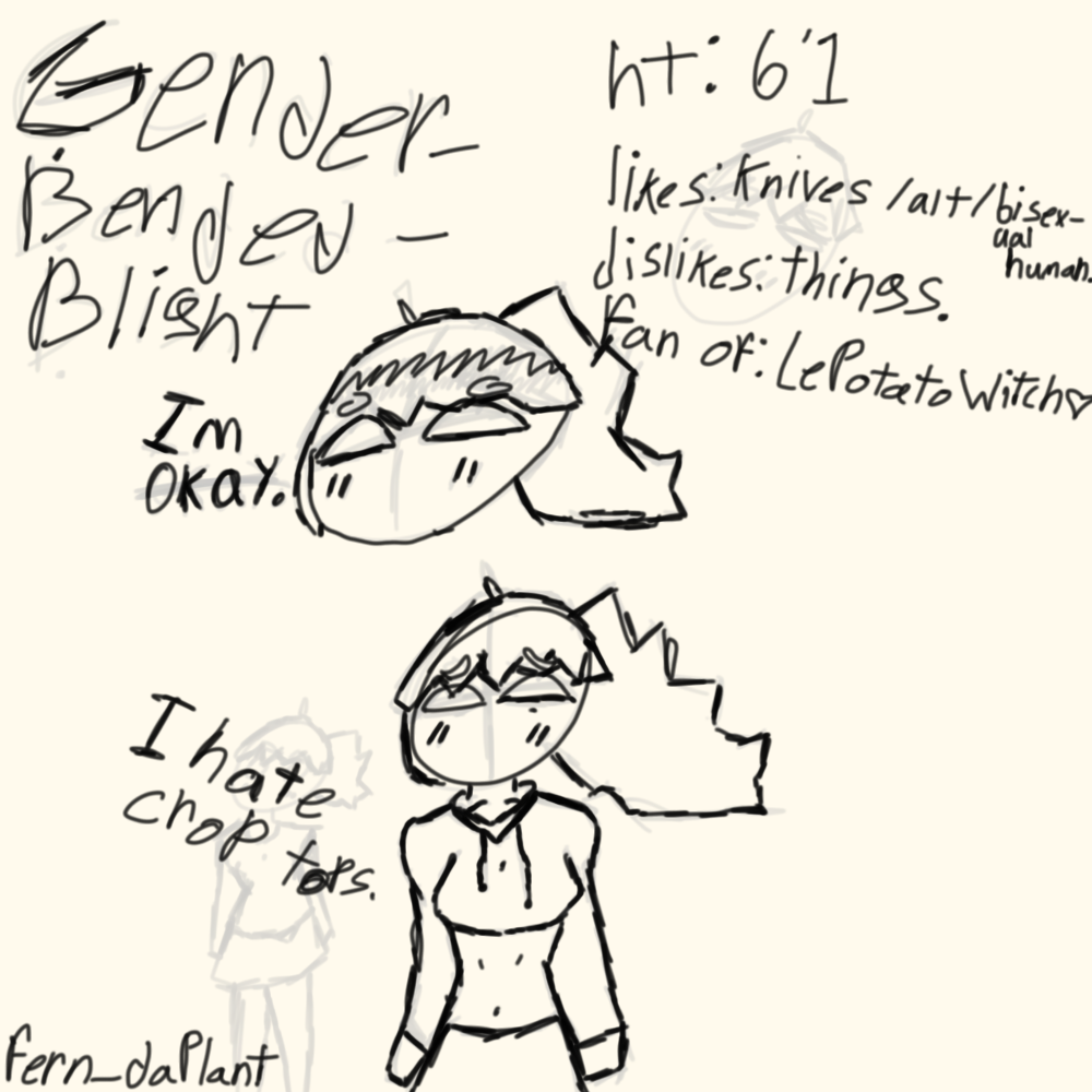 Blight Genderbend. - ibisPaint