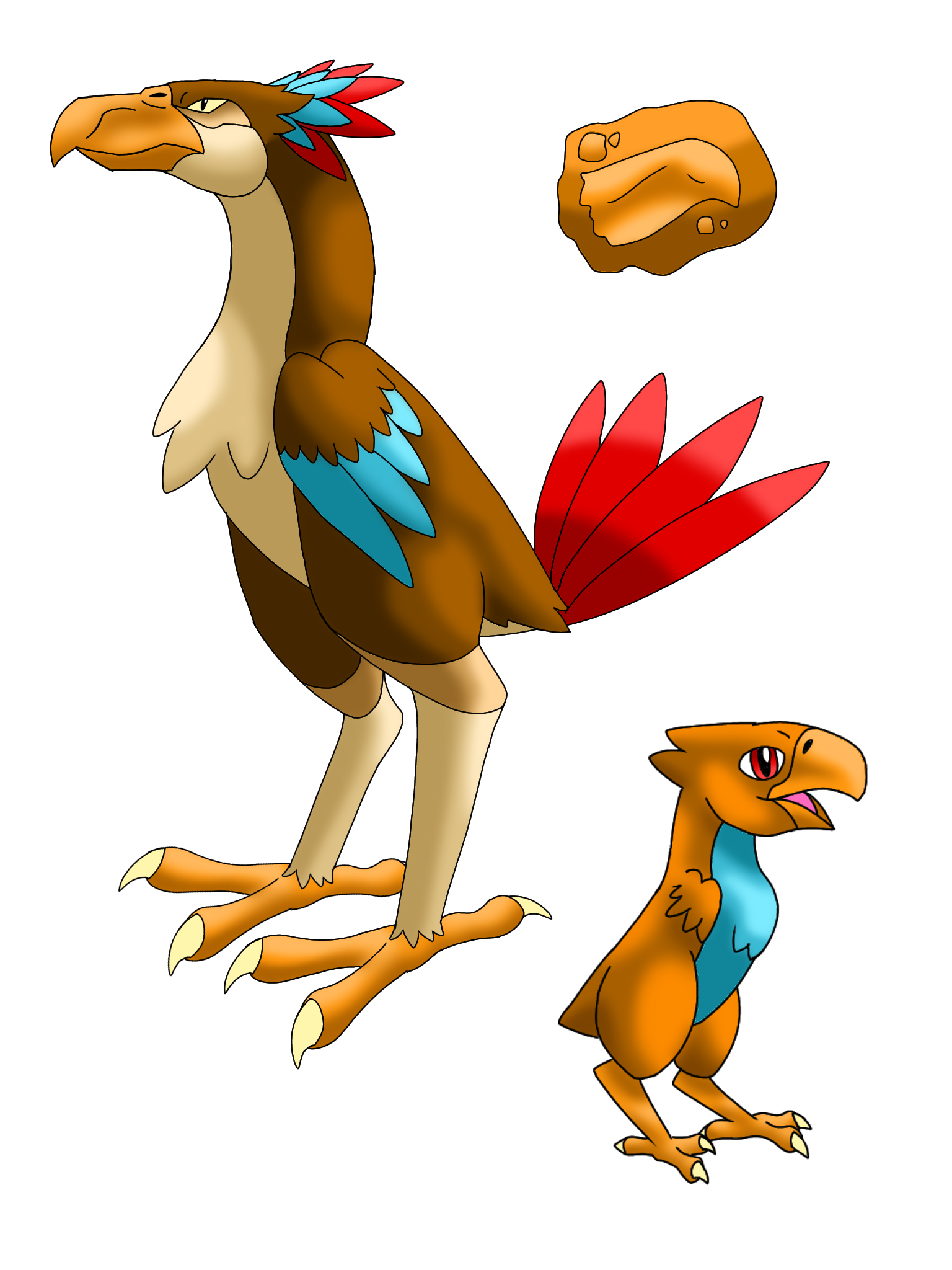 Terror Bird Fossil Pokemon - ibisPaint