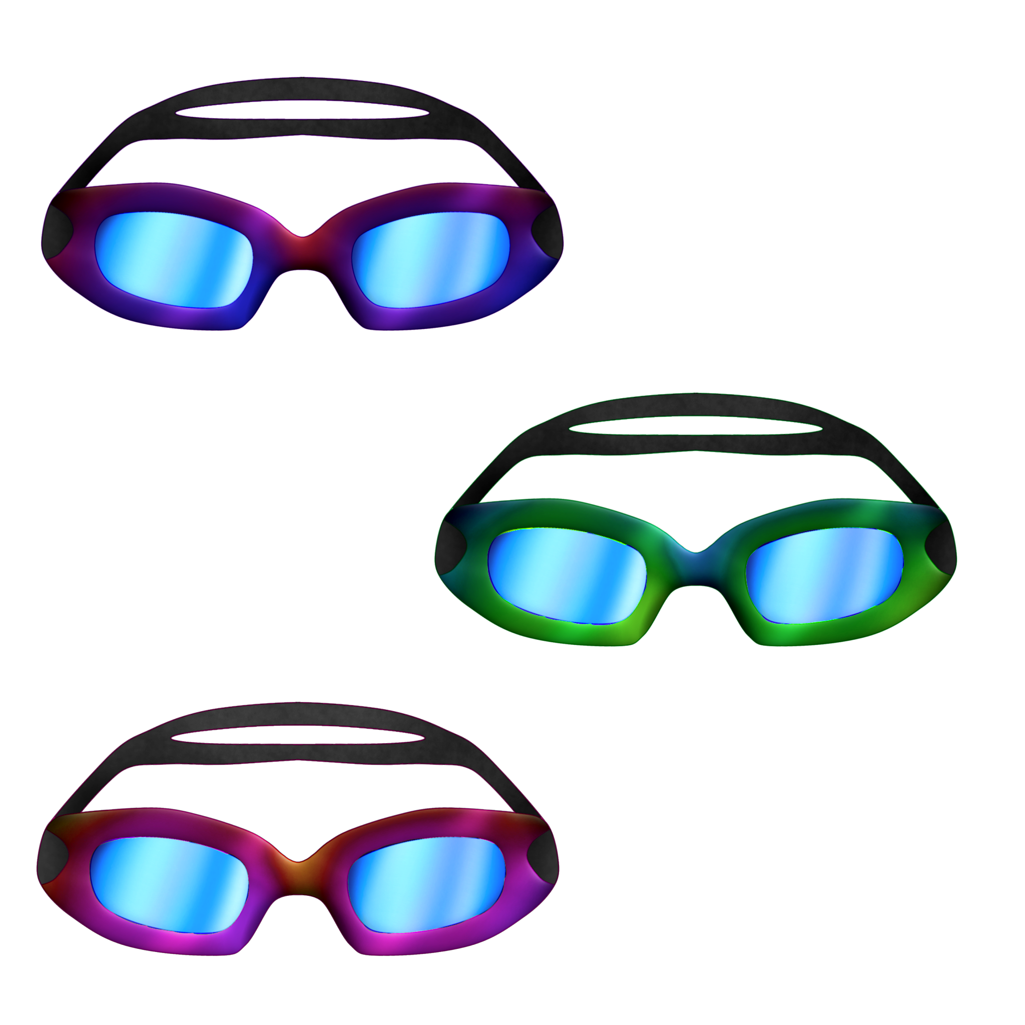 Swimming goggles - ibisPaint
