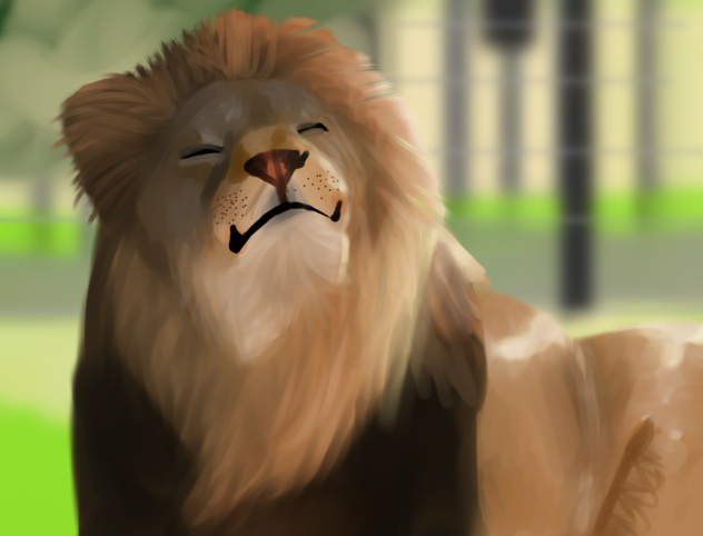 Happy lion 🦁 - ibisPaint