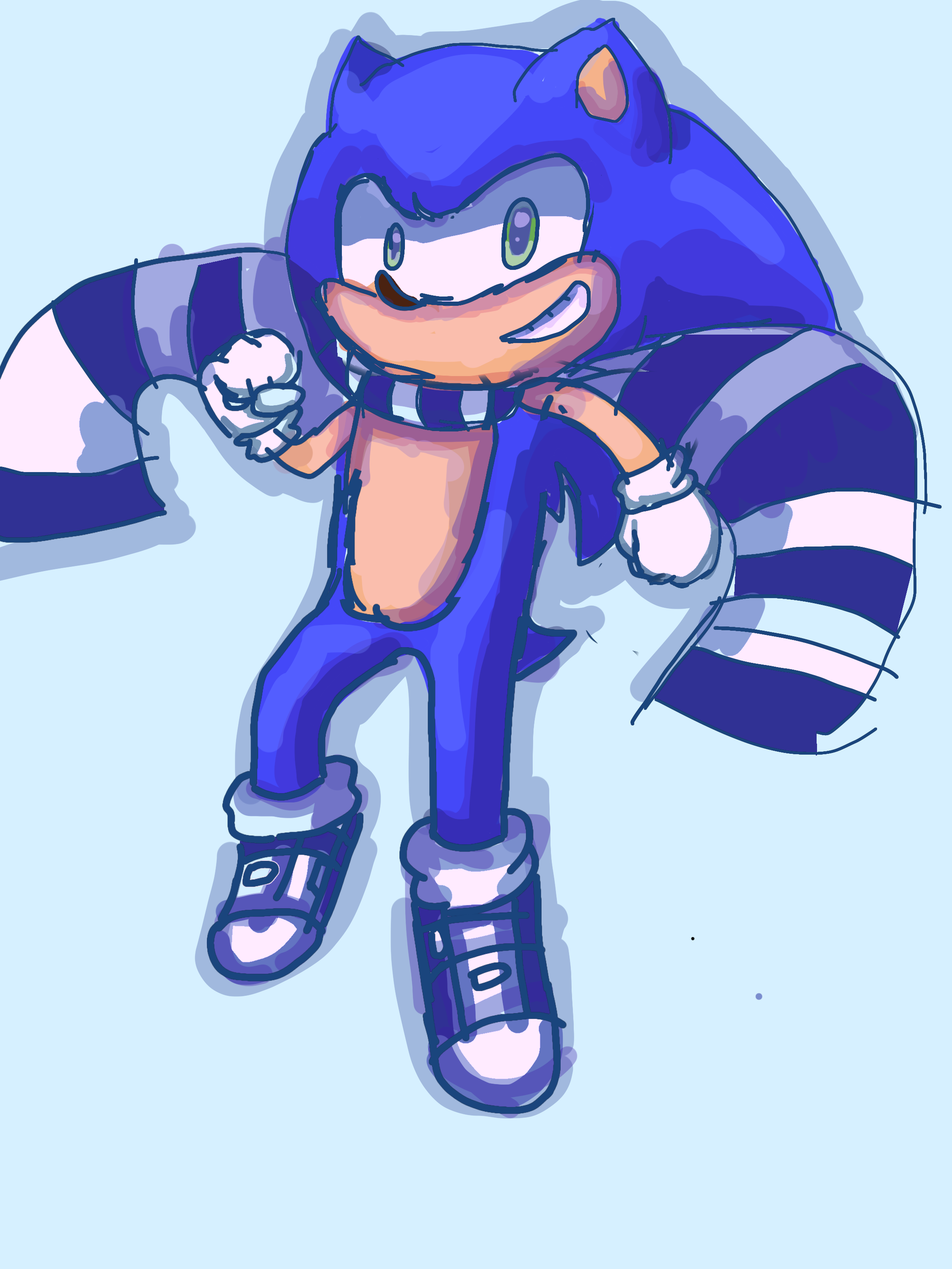 Scarf Sonic - ibisPaint