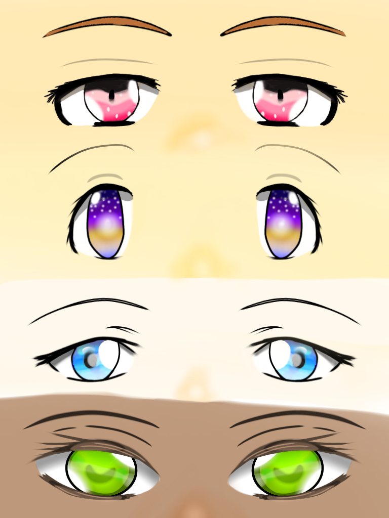 Female anime eyes(examples) - ibisPaint
