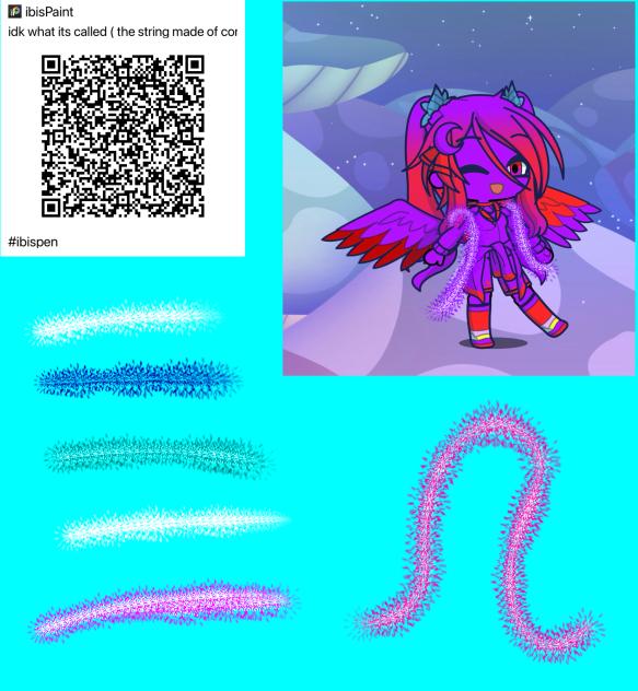 The string made of confetti thingy pen - ibisPaint