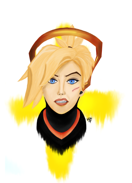 Overwatch (angry) Mercy - ibisPaint
