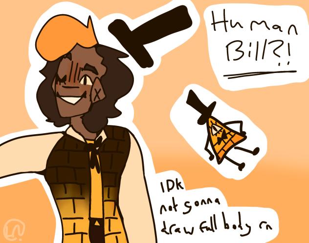 Human Bill Cipher art - ibisPaint