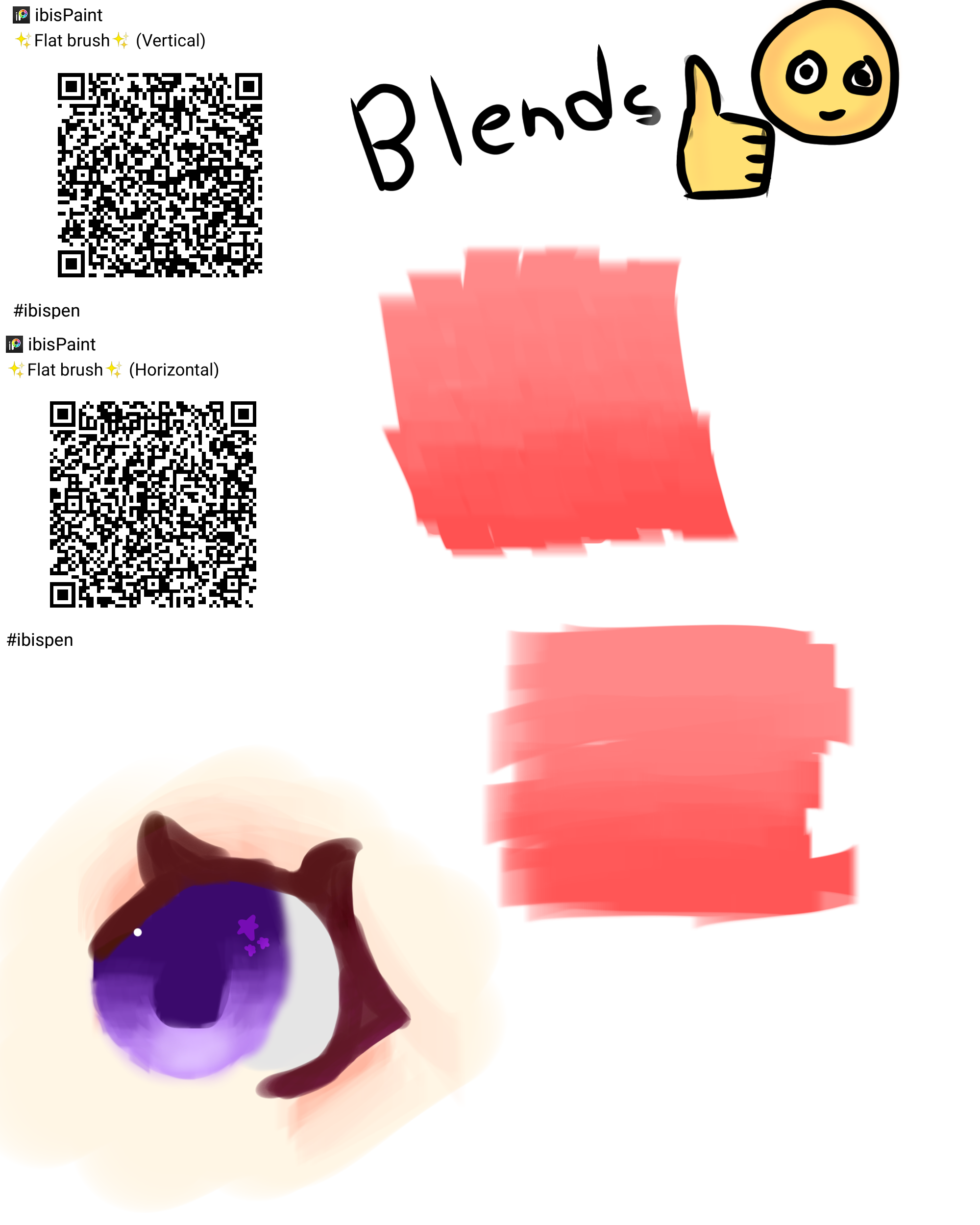 Flat brushes set - ibisPaint