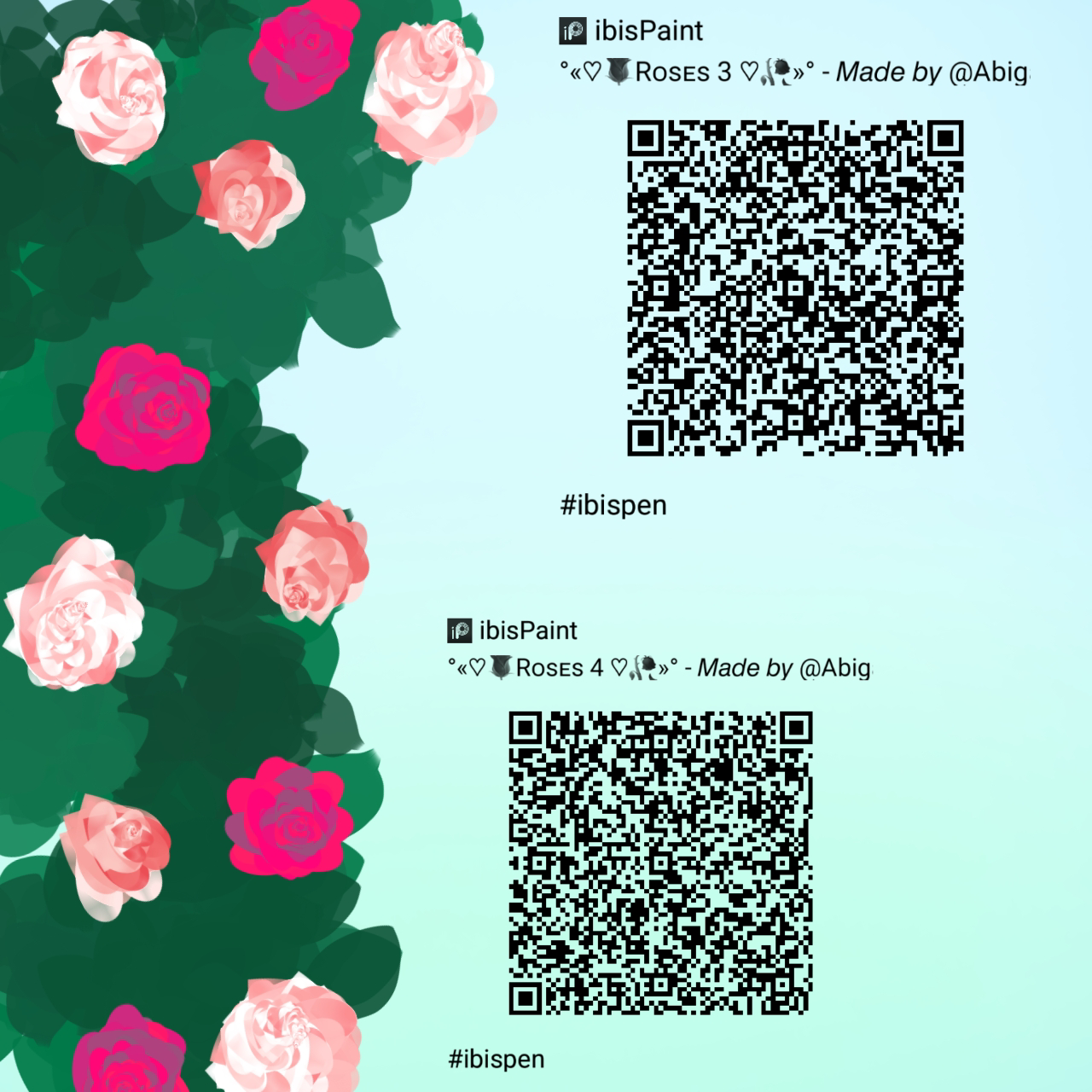 Rose Brush pack (Extra 3 & 4) 🥀 - ibisPaint