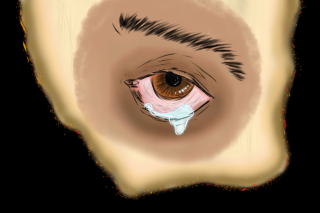 Tim burton sad eye - ibisPaint