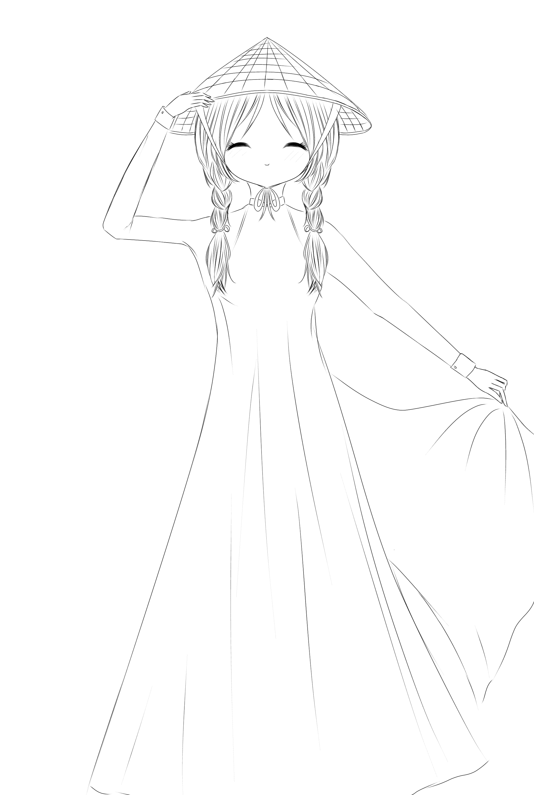 Ao Dai - ibisPaint