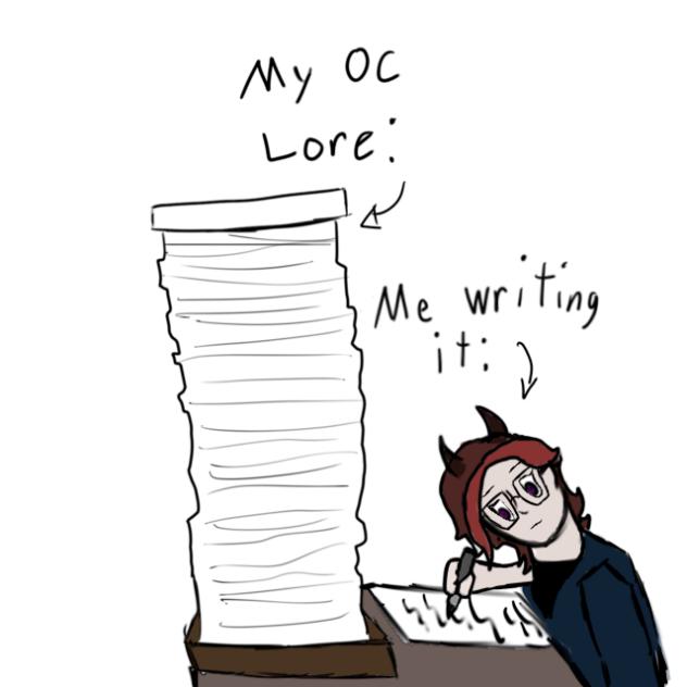 _Writing your OC Lore be like_ - ibisPaint