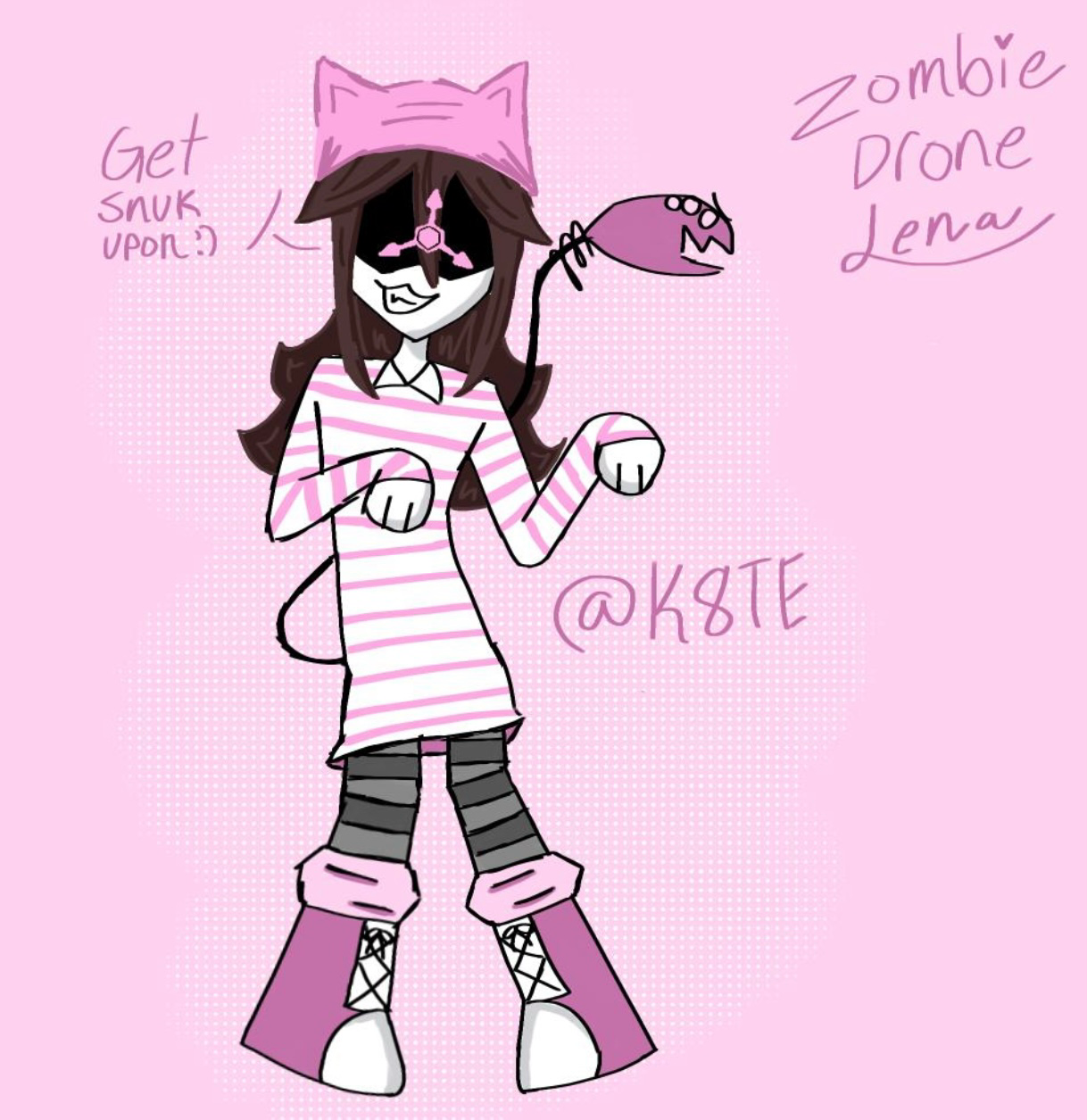Zombie Drone Lena! (All credits to K8TE) - ibisPaint