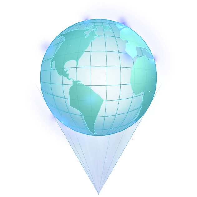 globe hologram - ibisPaint