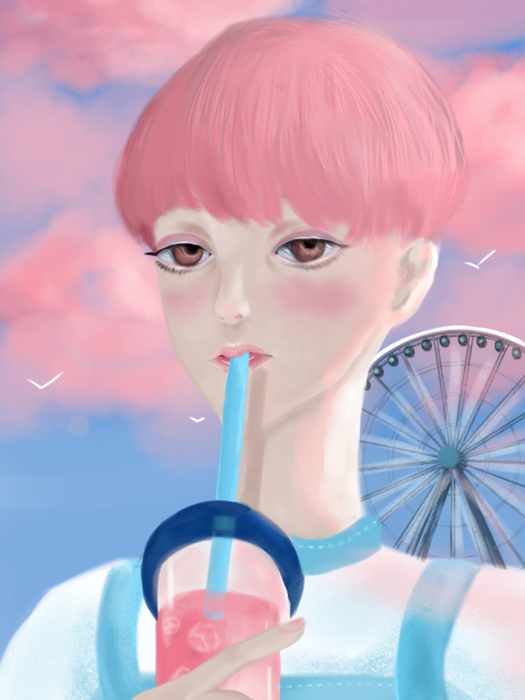 pink boy - ibisPaint